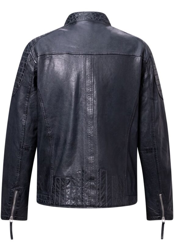 Blauwe Leren jas voor heren | Collectie 2024| BLUEGOLD